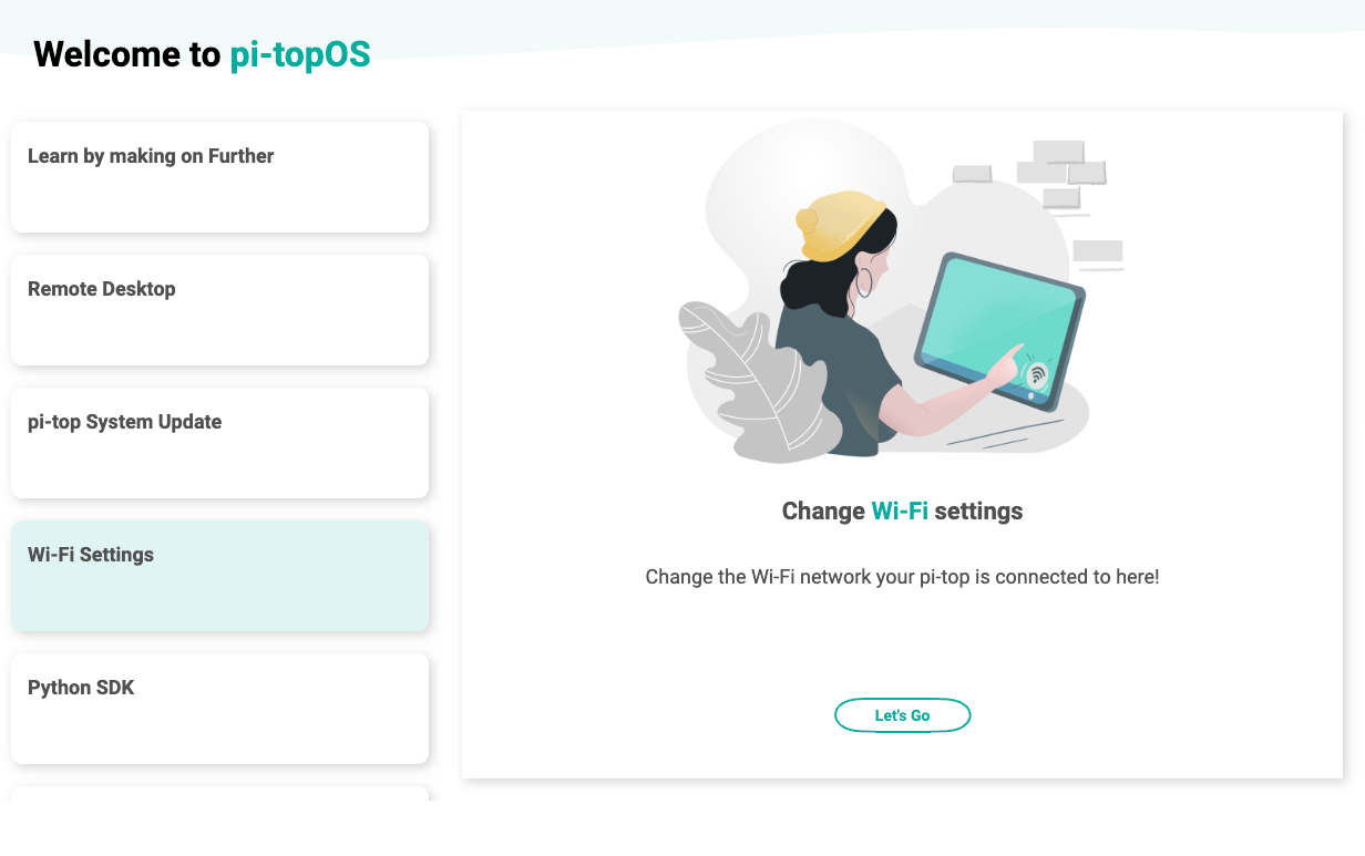 Connecting the pi-top to a Wi-Fi Network